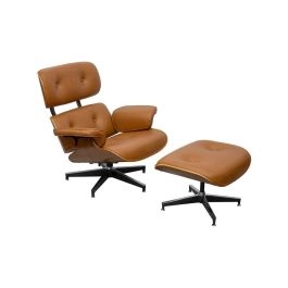 Poltrona e Puff Charles Eames - Design Icônico| Muma